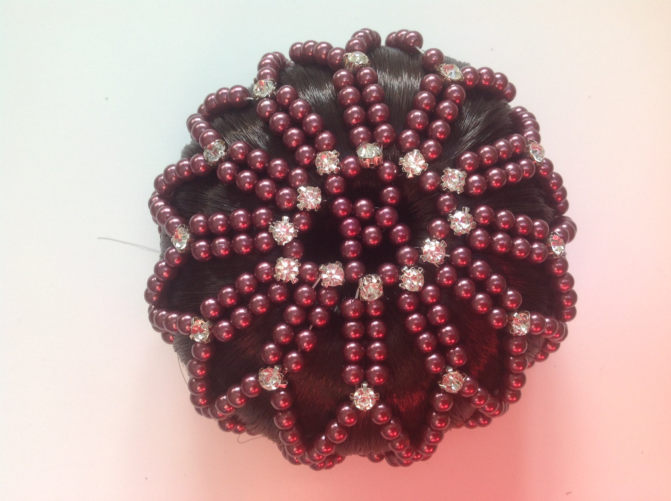 Pearl and Crystal Beaded Bun Nets – Zafina